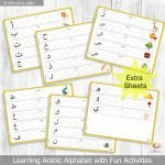 Printable Tracing Arabic Alphabet - Miro Artz